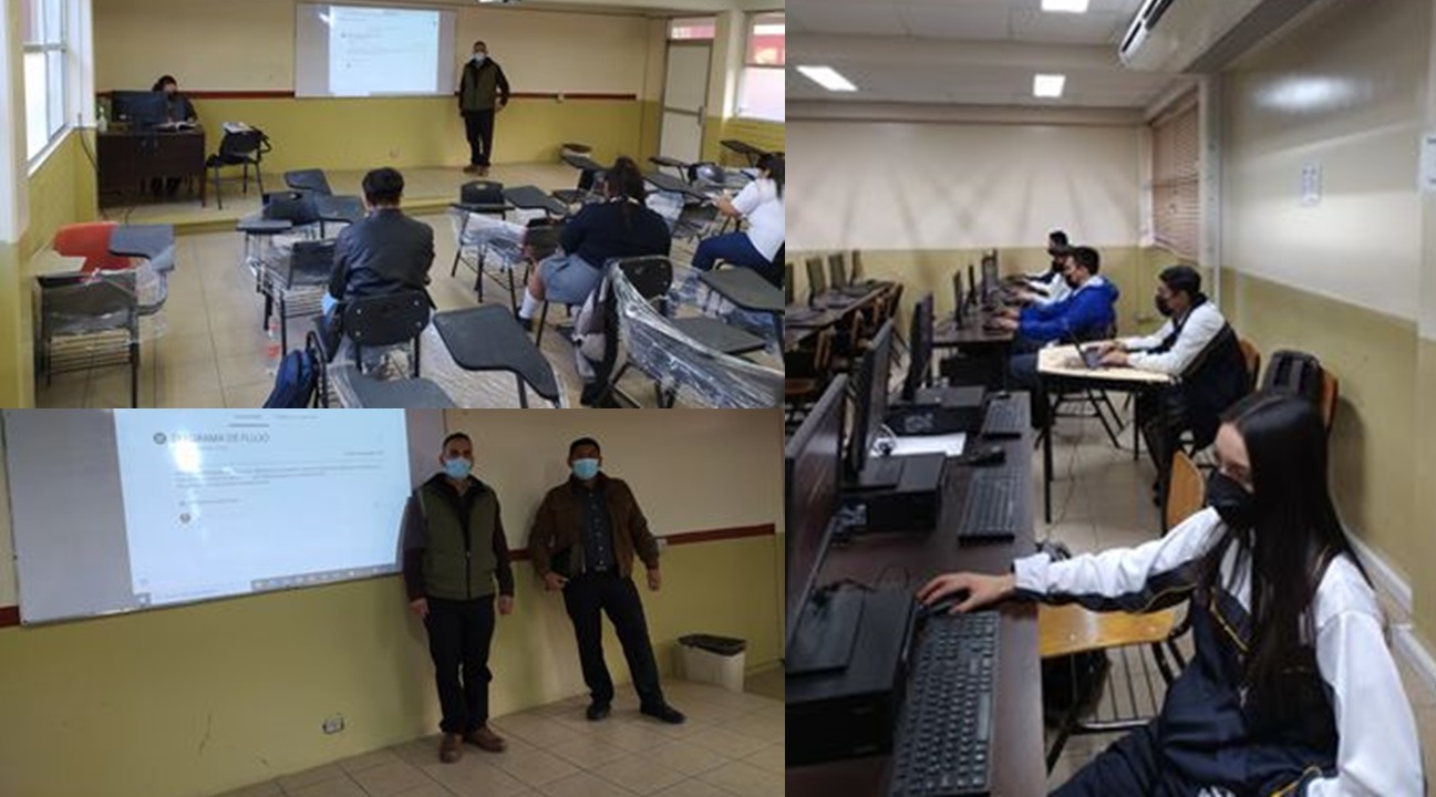 Estudiantes de UABC Tecate instalan aulas híbridas en Cetis 25